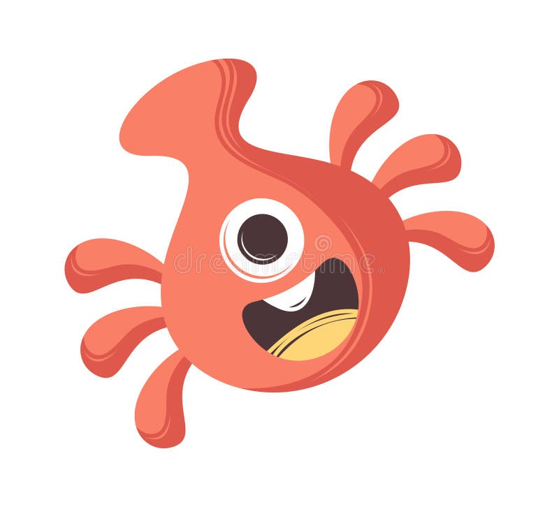 Alien Funny Space Creature Character Stock Vector - Illustration of ...