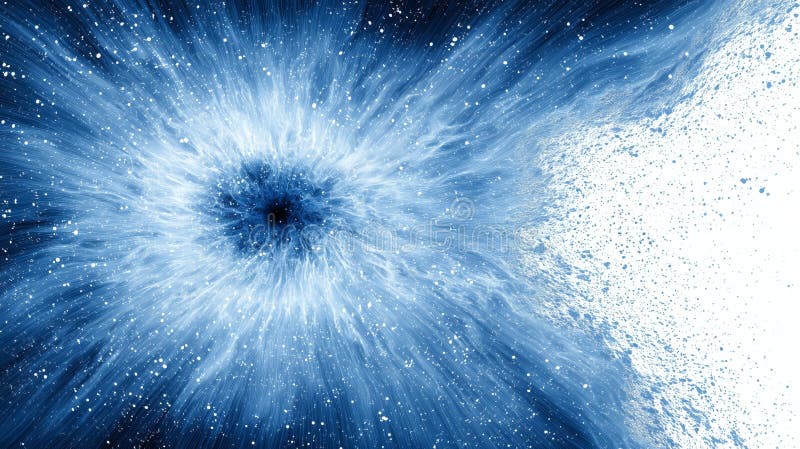 Cosmic Blackhole with Exploding Matter Stock Illustration ...
