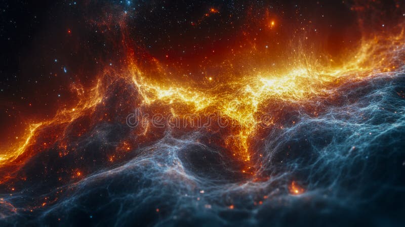 Galactic Blaze Cosmic Inferno Stock Photos - Free & Royalty-Free Stock ...