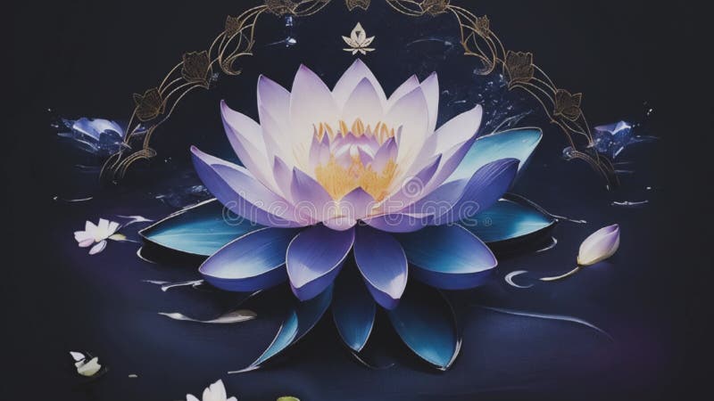 Cosmic Bloom: Animated Lotus Background. Stock Video - Video of colors ...