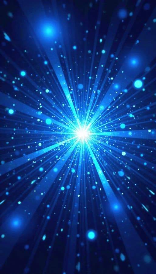 Cosmic Blue Explosion, Fun Dot Pattern, Comic Style, Anime Aesthetic ...