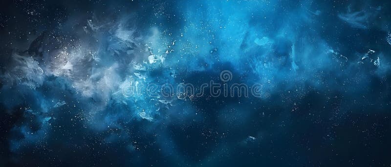 Cosmic Blue Nebula Texture - Abstract Artillery Background. Concept ...