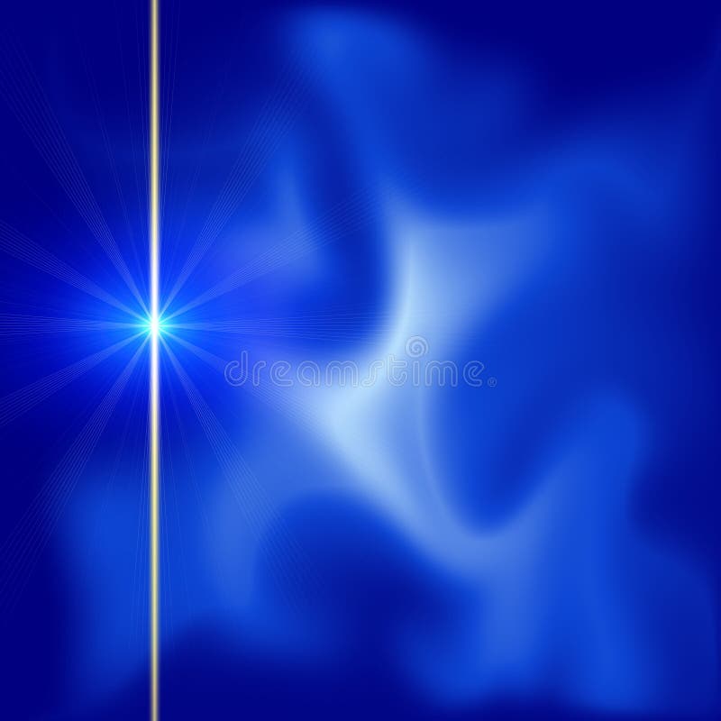 Cosmic Blue Star Background Stock Illustration - Illustration of cosmos ...