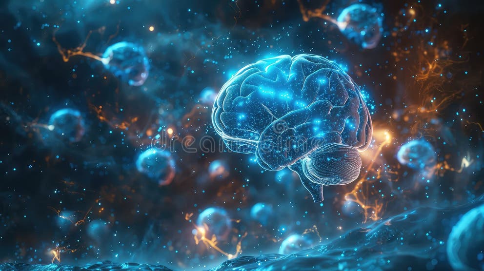 Cosmic Brain Network: Abstract Neural Connections Stock Photo - Image ...
