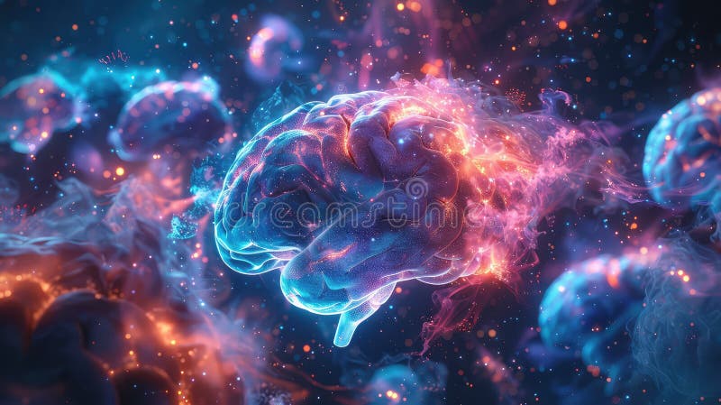 Cosmic Brain Network: Abstract Neural Connections Stock Photo - Image ...