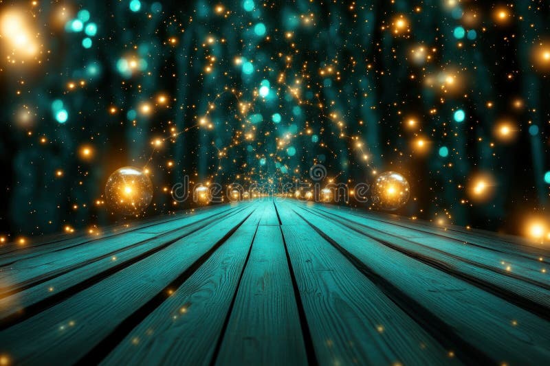 A Cosmic Bridge of Stars Connecting Glowing Orbs, Representing ...