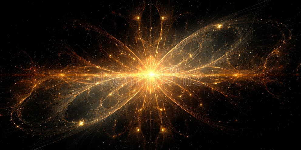 Cosmic Burst Celestial Explosion Background Stock Illustration ...