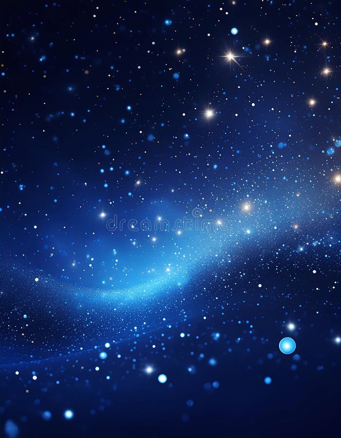 Cosmic Burst of Light and Stars in Deep Space Stock Illustration ...