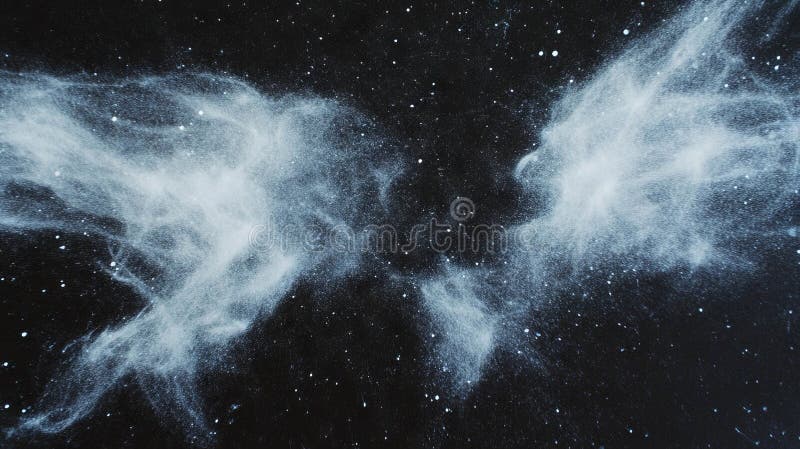 Cosmic Chalk Dust on Black Chalkboard Texture for Background Design ...