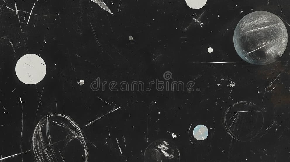 Cosmic Chalkboard with Erased Patterns and Space Elements for ...