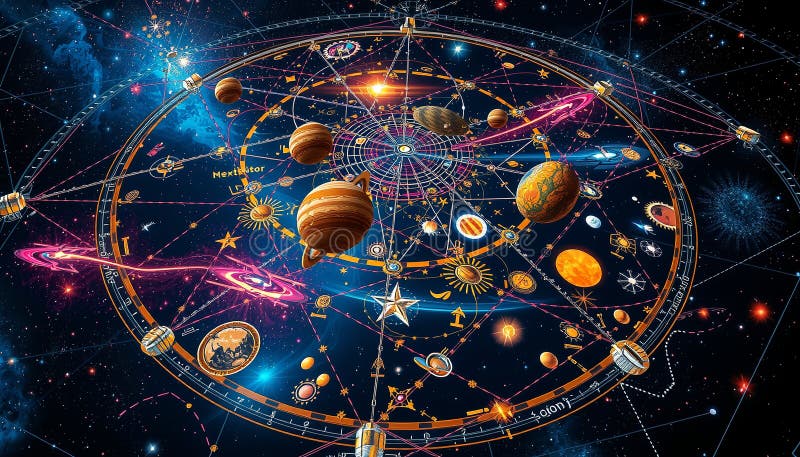Zodiac Astrology Symbols Solar System Planets Stock Photos - Free ...