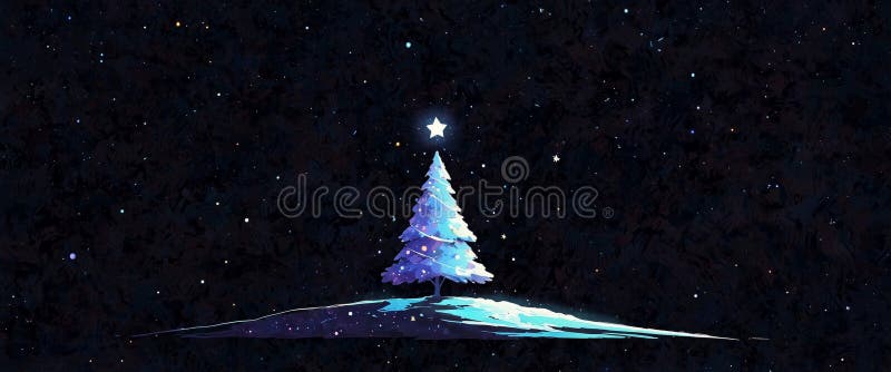 Cosmic Christmas Tree in Space Another World Holiday. Stock Photo ...