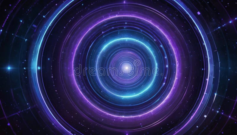 Cosmic Circular Waves stock image. Image of wallpaper - 314473337