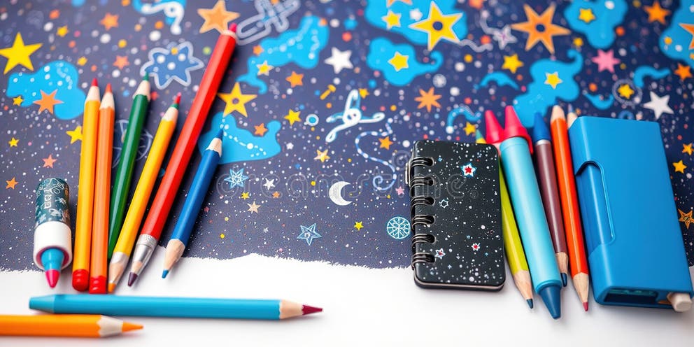 Cosmic Classroom Essentials Starry Stationery for a Mystical Learning ...