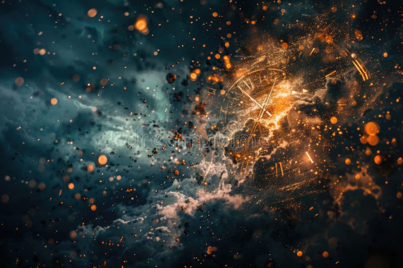 Cosmic Clock Explosion: a Surreal Convergence of Time and Universe ...
