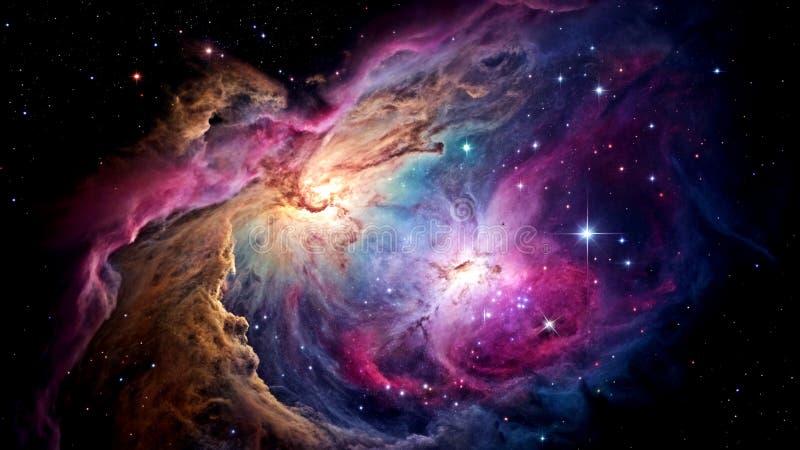 Cosmic Cloud Burst in Universe Stock Image - Image of vibration, galaxy ...
