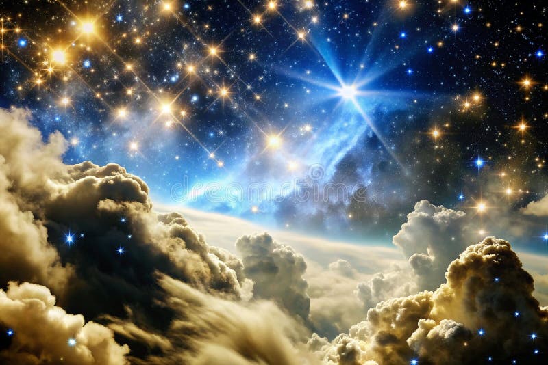 Cosmic Clouds, Night Sky, Dazzling Star, Celestial View, Inspiring ...
