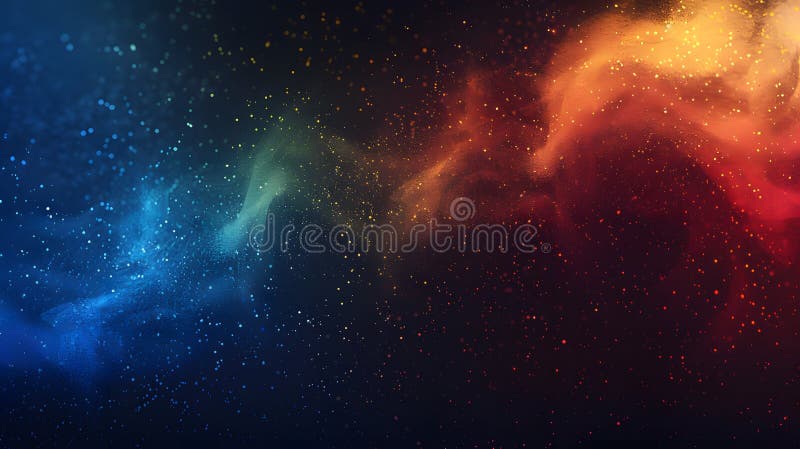 Cosmic Color Harmony: Fluid Symphony in Red and Blue Stock Illustration ...
