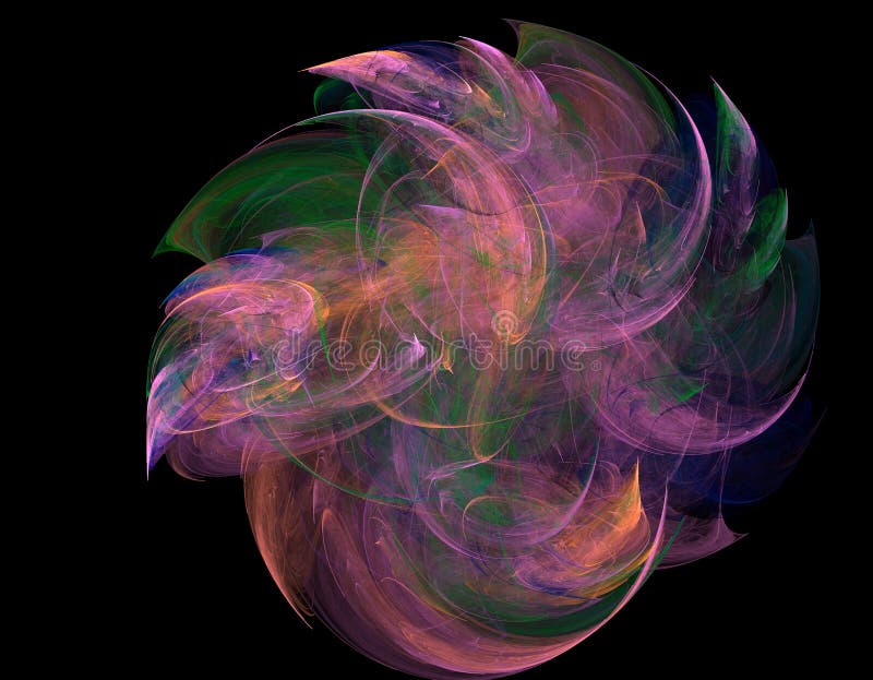 The Cosmic Colorful Whirlwind Stock Illustration - Illustration of ...