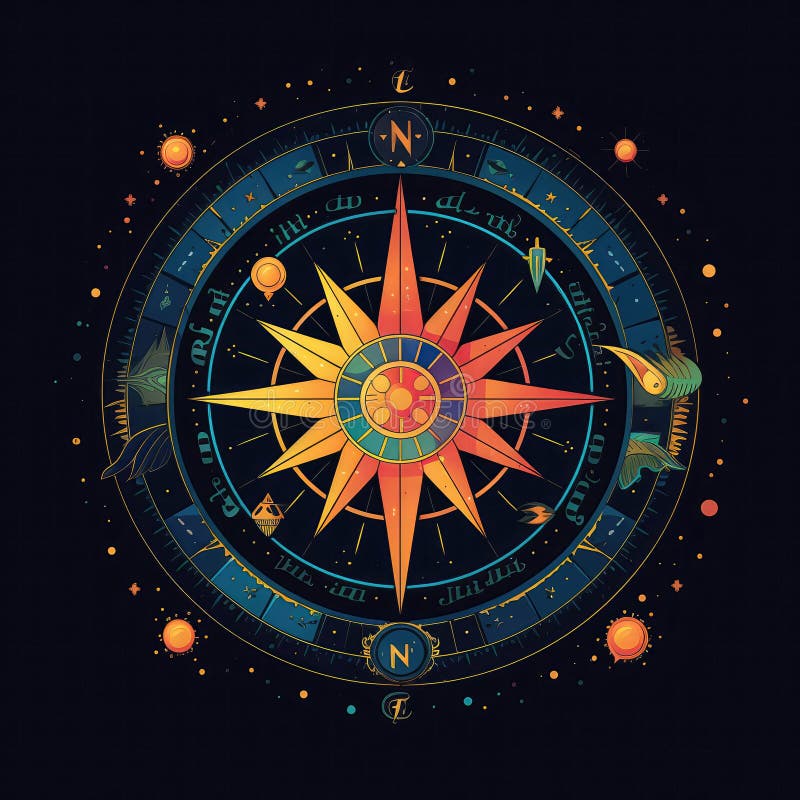 Infinity Compass Stock Illustrations – 185 Infinity Compass Stock ...