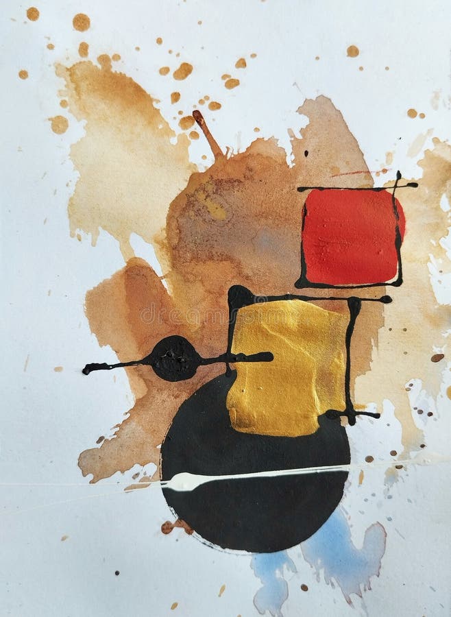 Cosmic Connection - Modern Abstract Expressionism with Earthy Tones ...