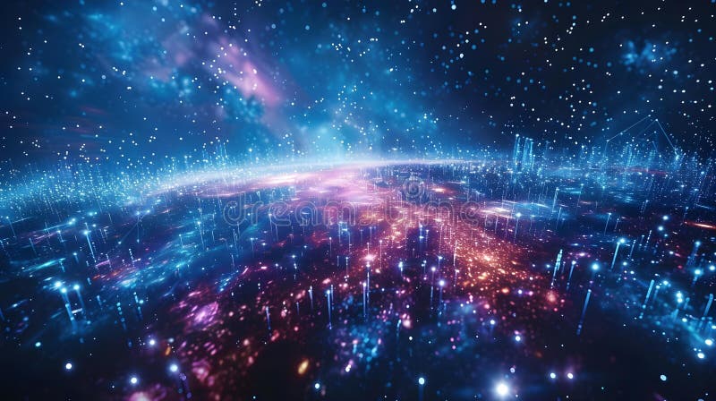 Cosmic Connectivity: a Symphony of Digital Interaction. Concept Digital ...