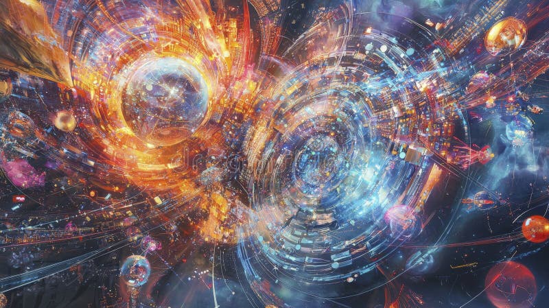 Cosmic Convergence Visualizing Advanced Digital Ecosystem Outer Space ...