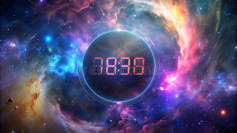 Cosmic Countdown: a Celestial Symphony of Time AI Generated Stock Image ...