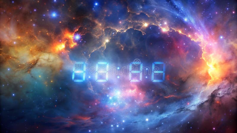 Cosmic Countdown: a Celestial Symphony of Time Generative AI Stock ...
