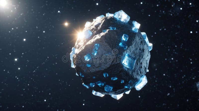 Cosmic Crystal Sphere Illuminated by Celestial Light: a Stunning 3D ...