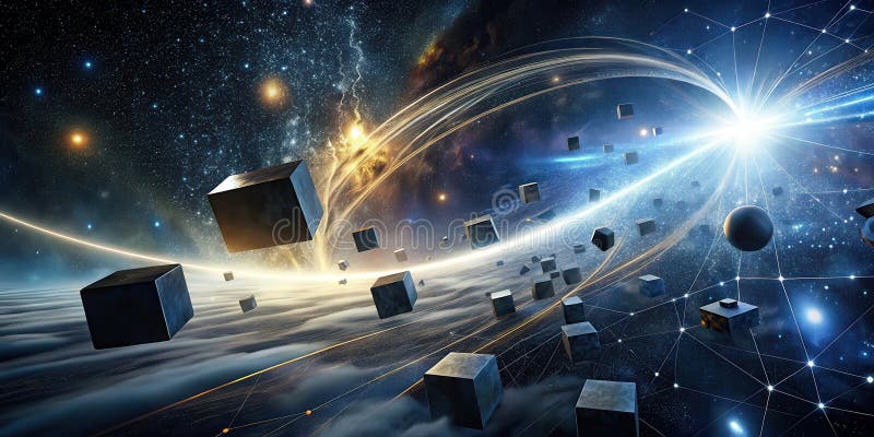 Cosmic Cubes Drifting through a Celestial Network of Light and Dark ...
