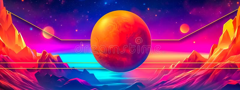 Cosmic Cyberspace Metaverse, Virtual Digital Reality, Concept of the ...