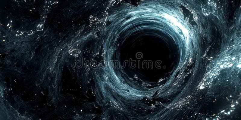 A Cosmic 3D Background of a Black Hole, Its Immense Gravitational Pull ...