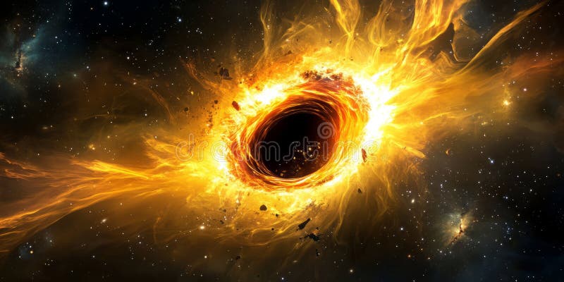 A Cosmic 3D Background of a Supermassive Star Being Consumed by an All ...