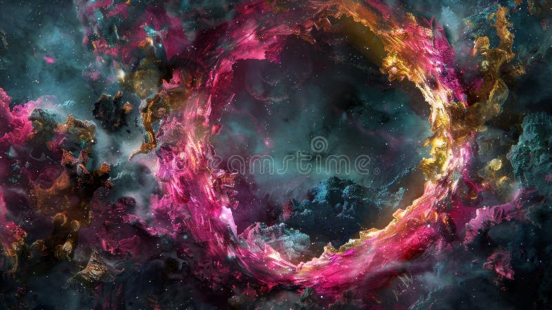 Cosmic Dance Vibrant Colors of Nebula and Interstellar Clouds in Deep ...