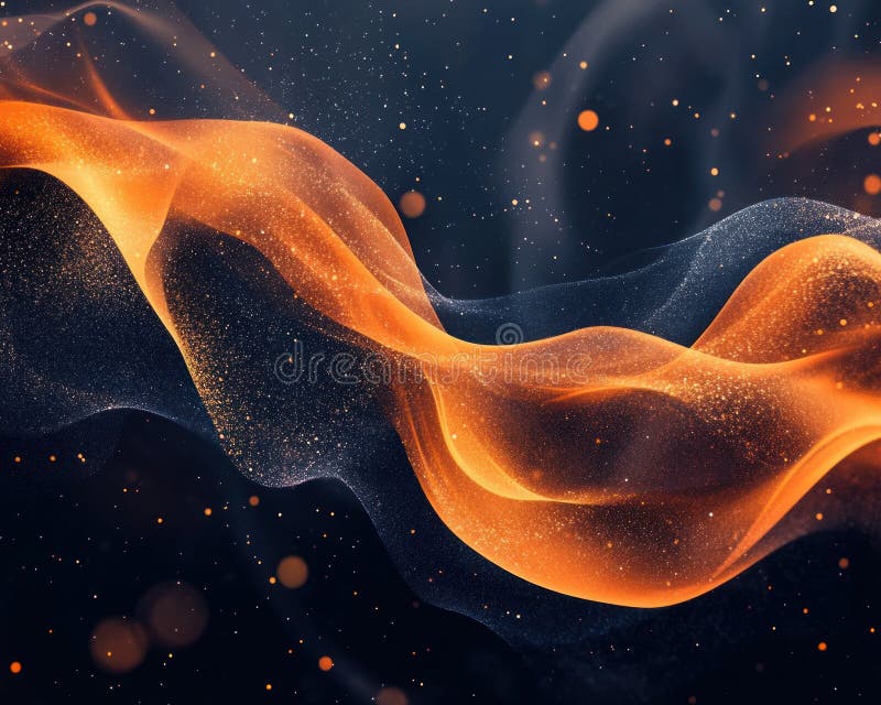 Cosmic Deep Navy Banner with Magenta Confetti Starry Frame Stock ...