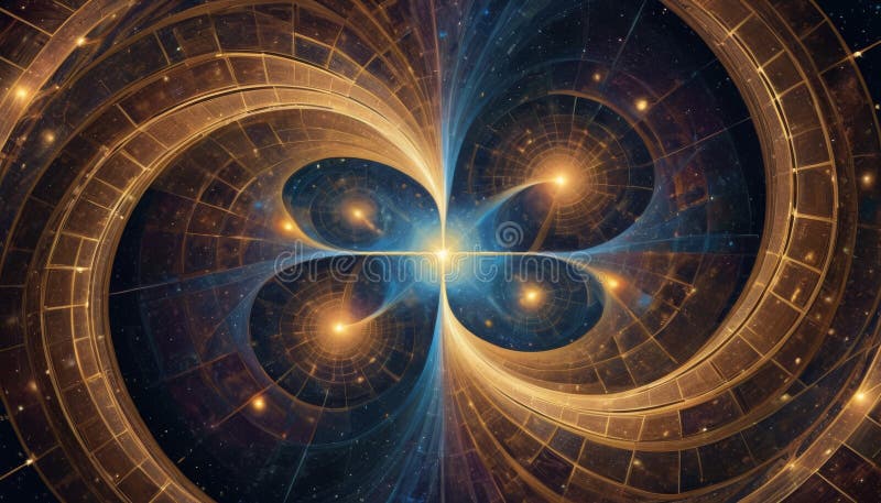 Cosmic Infinity Symbol stock image. Image of fractal - 313693947