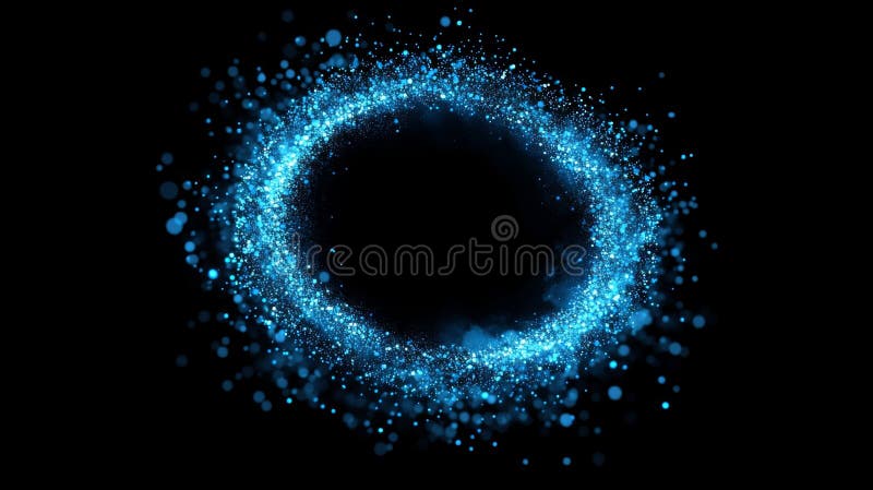 Cosmic Design Elements, Including a Blue Vortex and Dark Background ...