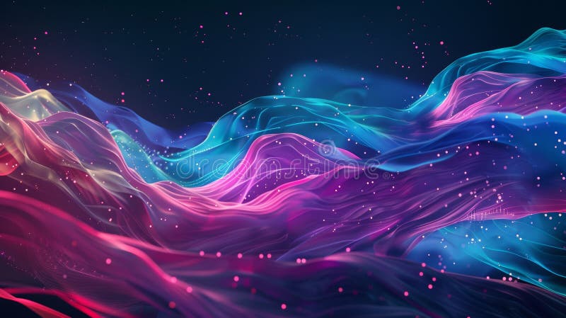 Cosmic Digital Art for Futuristic Backgrounds Generative AI Stock Illustration - Illustration of ...