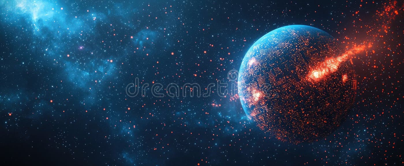 Binary Matrix Sphere Stock Illustrations – 865 Binary Matrix Sphere ...