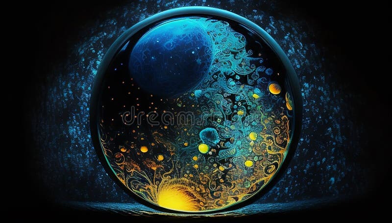 "Cosmic Display: a Glowing Planet on a Digital Screen" Made with ...