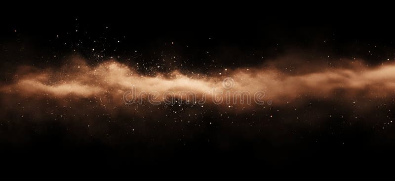 Glimmering Particles Dark Space Cosmic Dust Stars Stock Photos - Free ...