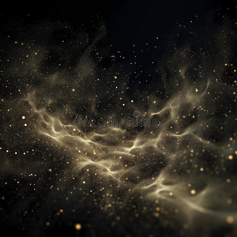 Cosmic Dust Particles, Created with Generative AI Stock Illustration ...