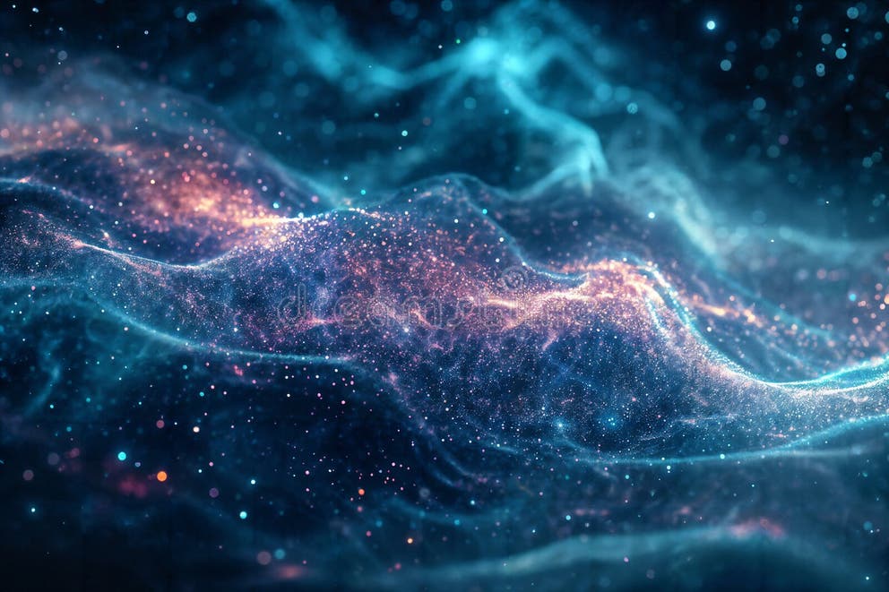 Cosmic Dust and Star Fields. Generative AI Stock Illustration ...