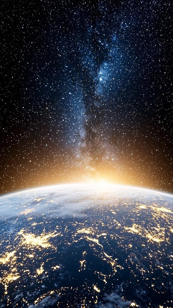 Cosmic Earth Background for Digital and Creative Projects Stock ...