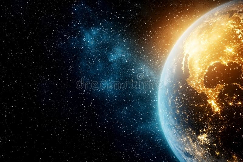 Cosmic Earth Background for Digital and Creative Projects Stock ...