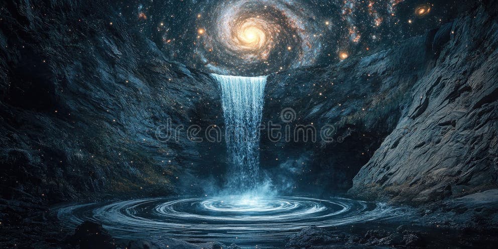 Cosmic Energy Beam stock illustration. Illustration of blue - 380320431