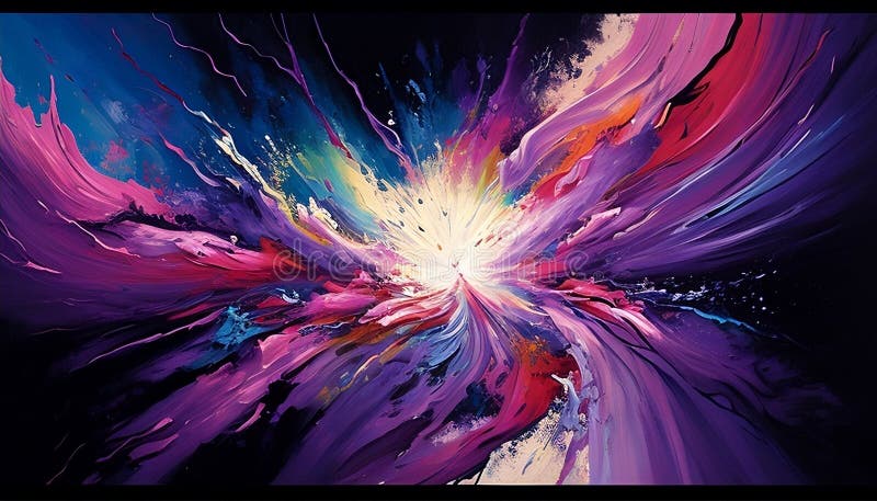 Cosmic Energy Explosion in Vibrant Colors, Made with Generative AI ... Cosmic Energy Explosion in Vibrant Colors, Made with Generative AI ...
