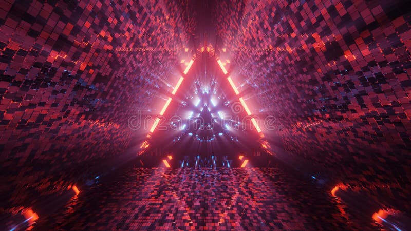 Cosmic Environment with Red Neon Laser Lights - Perfect for a Digital ...