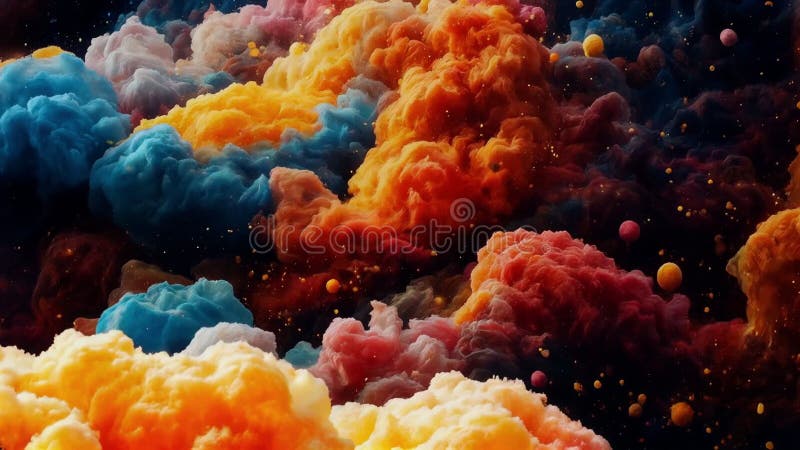 Cosmic Explosion. Abstract Colorful Backgrounds Stock Video - Video of ...
